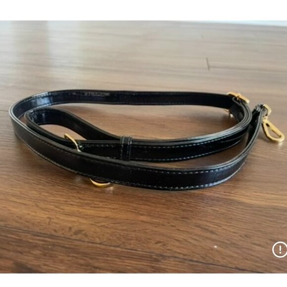 Bags | Black Patent Handbag Adjustable Strap | Poshmark